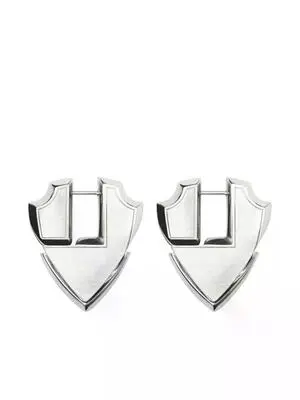 Burberry Shield Earrings - Silver