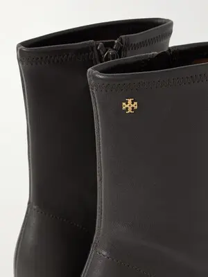 Tory Burch Leather Ankle Boots - Brown