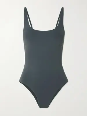 ST. AGNI Stretch Recycled One-piece Swimsuit - Gray