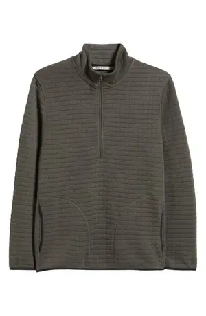 FREE FLY Downvalley Quilted Quarter Zip - Dark Forest