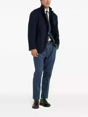Brunello Cucinelli Buttoned Flap Pocket Blazer