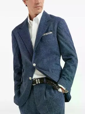 Brunello Cucinelli Buttoned Flap Pocket Blazer