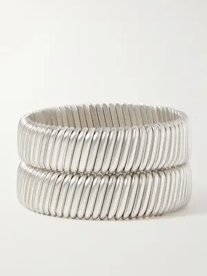 ROXANNE ASSOULIN Rolling Bracelet Set - Silver