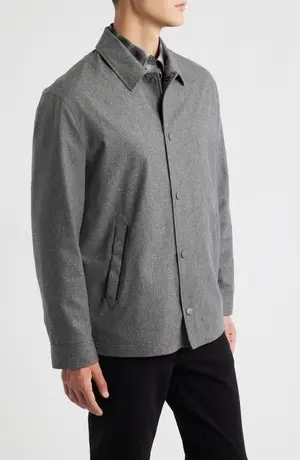 Canali Cashmere Blend Overshirt