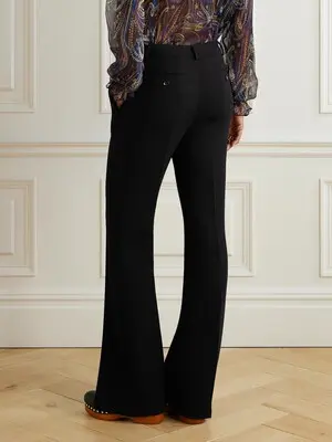 Etro Wool Kick Flare Pants - Black
