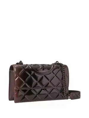 Tory Burch Fleming Small Quilted Patent Shoulder Bag