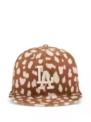 New Era Los Angeles Dodgers Animal-print Baseball Cap - Brown