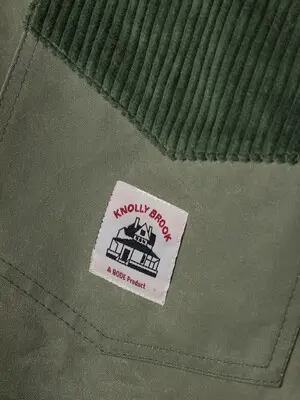 BODE Corduroy-trimmed Waxed-cotton Jacket - Green