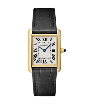 CARTIER Tank Louis 33.7mm 18-Karat Gold And Alligator Watch