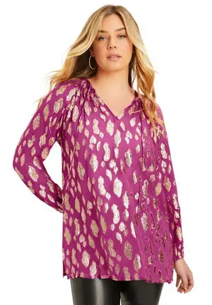 June + Vie Tie Detailed Blouses