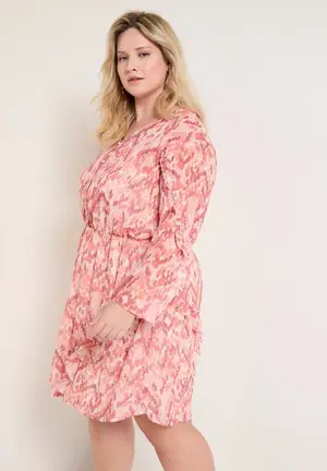 JUNE + VIE Ruffle Detail Mini Dress