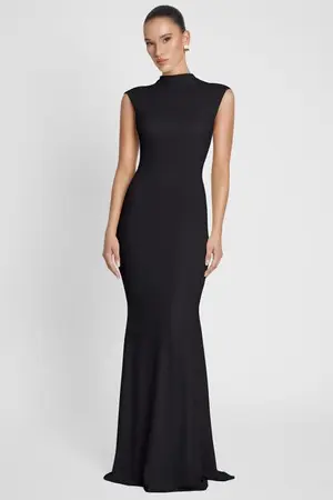 LEAU Como Cap-sleeve Maxi Dress