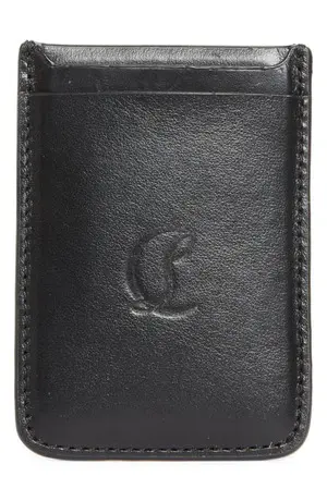 CHRISTIAN LOUBOUTIN Mooncrest Magsafe Magnetic Card Holder - Black