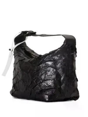 OSKLEN Crumpled Leather Shoulder Bag