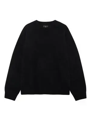 ANINE BING Lee" Crew Neck Cashmere Sweater - Black