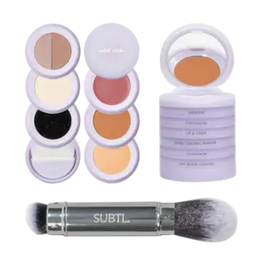 SUBTL. BEAUTY 6-in-1 Full Face Makeup Stack With Dual-ended Face Brush - 008w