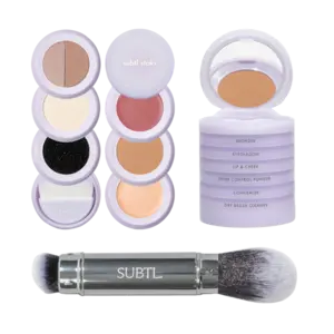 SUBTL. BEAUTY 6-in-1 Full Face Makeup Stack With Dual-ended Face Brush - 005c
