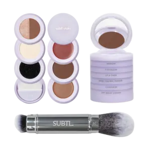 SUBTL. BEAUTY 6-in-1 Full Face Makeup Stack With Dual-ended Face Brush - 019n