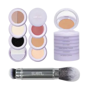 SUBTL. BEAUTY 6-in-1 Full Face Makeup Stack With Dual-ended Face Brush - 002c