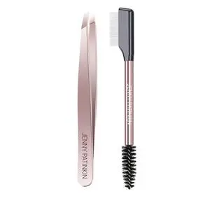 JENNY PATINKIN The Big Reveal Touch Up Tools For Lashes & Brows | Tweezers & Comb Set - One-color