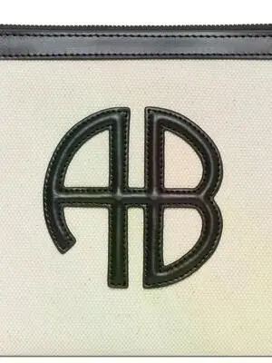 ANINE BING Lili Clutch Bag - Neutrals