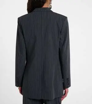 Isabel Marant Étoile Jevimaga Pinstriped Wool-blend Blazer