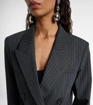 Isabel Marant Étoile Jevimaga Pinstriped Wool-blend Blazer