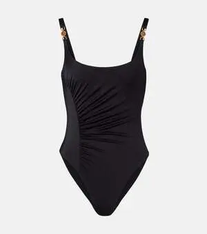 Versace Medusa '95 Gathered Swimsuit - Black