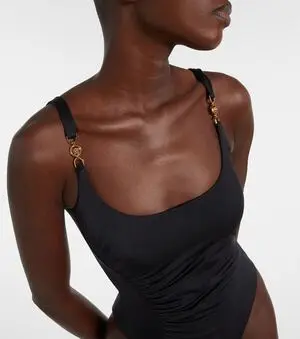 Versace Medusa '95 Gathered Swimsuit