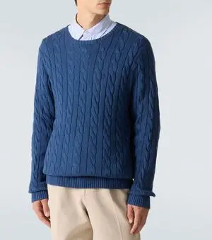 Polo Ralph Lauren Cable-knit Cotton Sweater - Blue