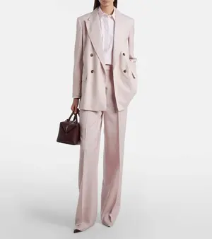 Max Mara Ombrosa Wool-blend Blazer - Pink