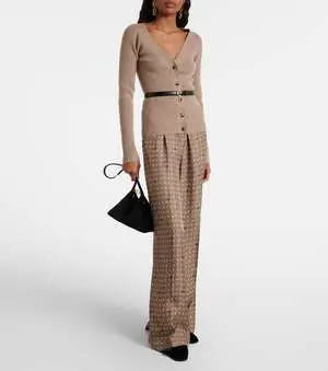 Max Mara Gioiosa Wool And Cashmere-blend Cardigan