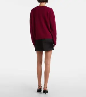 LESET Barb Satin Mini Skirt