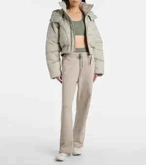 Adidas By Stella McCartney Quilted Cropped Puffer Jacket