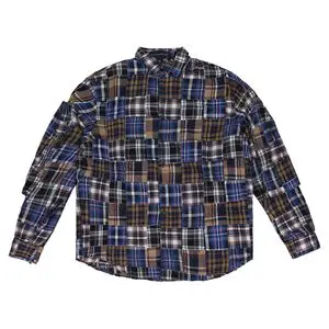 WHO DECIDES WAR Plaid Pocket Flannel