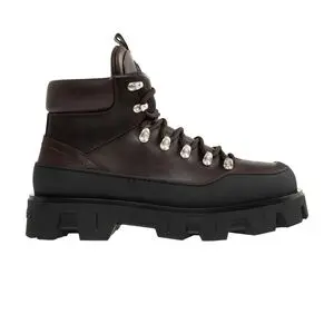 Brown casual hiking boots