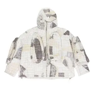 WHO DECIDES WAR BY EV BRAVADO Tweed Patchwork Window Hoodie