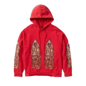 WHO DECIDES WAR BY EV BRAVADO Flame Glass Hooded Pullover
