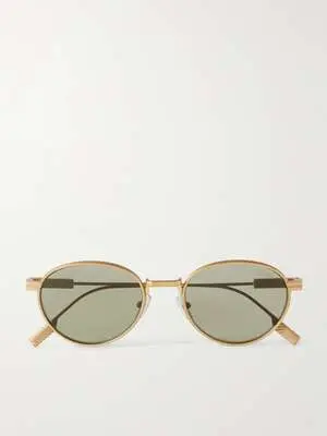 Zegna Round-frame Sunglasses - Bronze