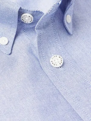 WTAPS Button Down-collar Logo-appliquéd Coolmax® Shirt
