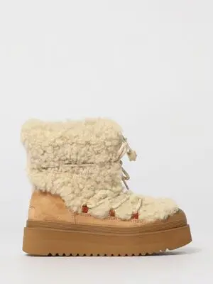 Tory Burch Flat Ankle Boot - Beige