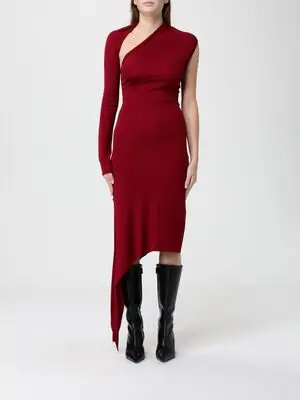COURREGES Asymmetrical One-sleeve Midi Dress