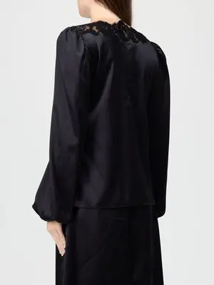 Dolce & Gabbana Lace-trimmed Long-sleeve Top