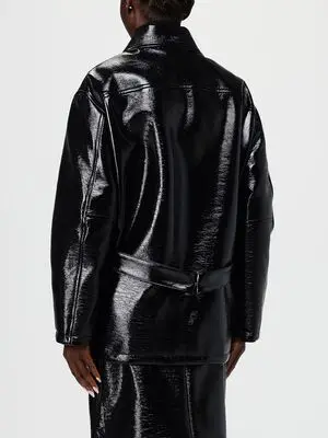 COURREGES Leather Jacket - Black