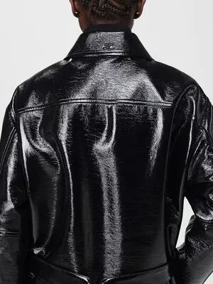 COURREGES Leather Jacket - Black