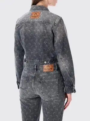 MARINE SERRE Denim Jacket - Grey