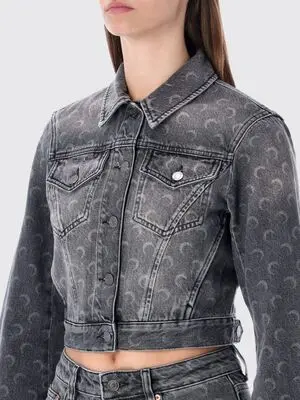 MARINE SERRE Denim Jacket - Grey