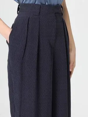 Emporio Armani Textured Wide Leg Trousers