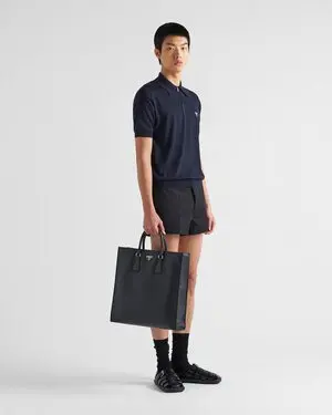 Prada Superfine Wool Polo Shirt - Blue