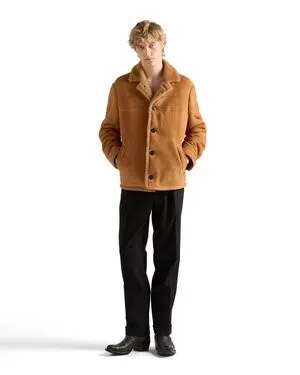 Prada Shearling Caban Jacket